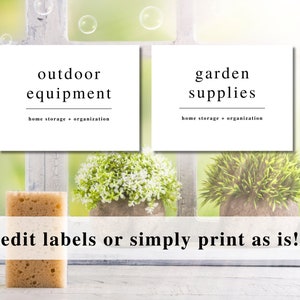 Home Organizer Labels, Attic & Garage Bin Labels (digital Download) - Etsy