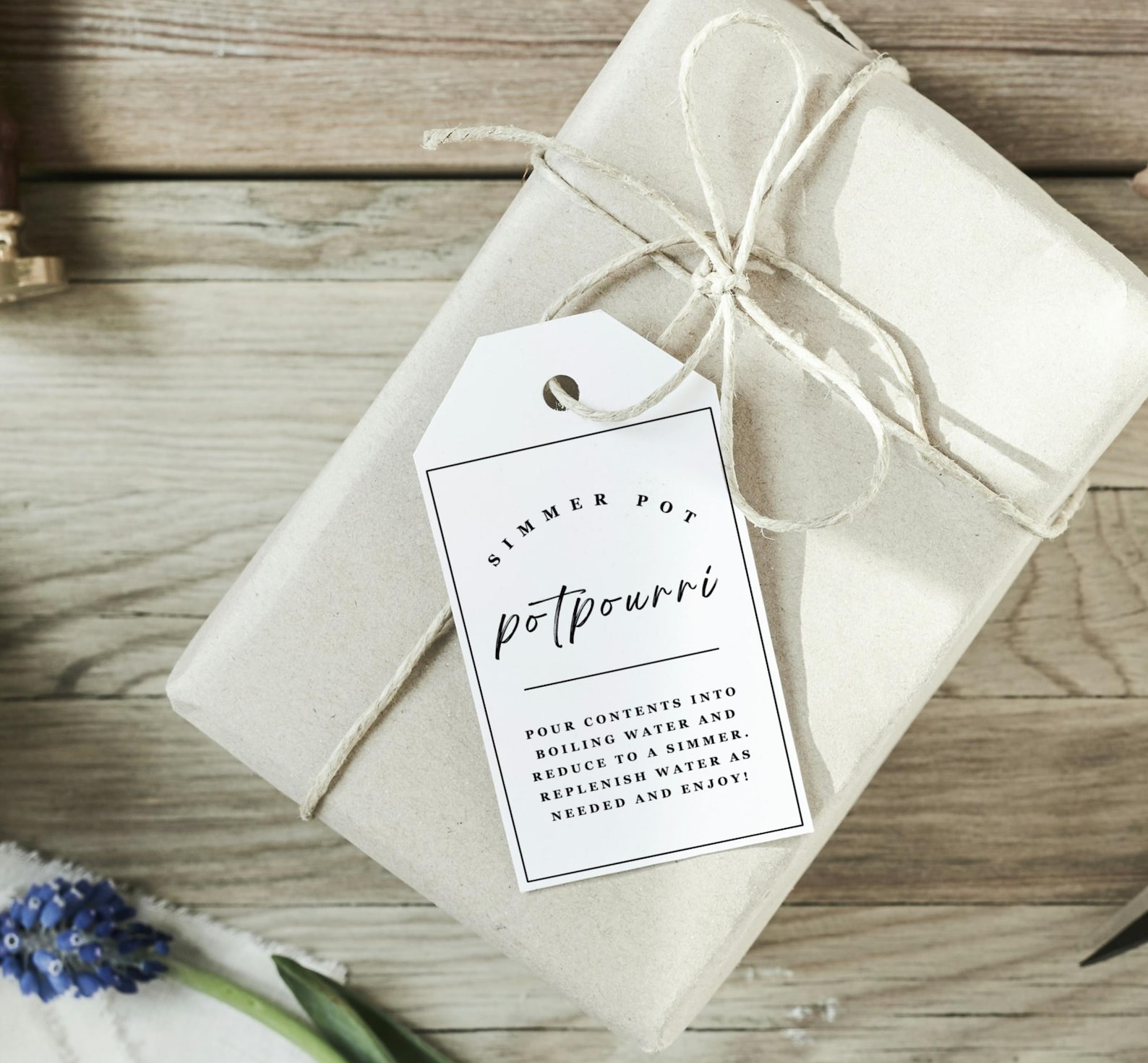 Simmer Pot Potpourri Label, Custom Template (digital Download) - Etsy