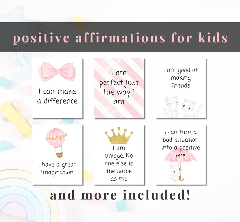 Affirmation Cards for Kids, Affirmational Quotes, Positive Affirmation ...
