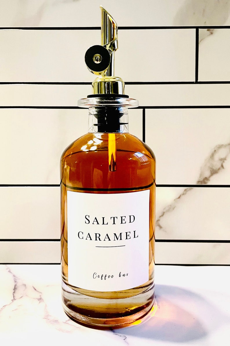 Coffee Syrup Bottle Labels, Personal Bottle Label, Coffee Bar ...