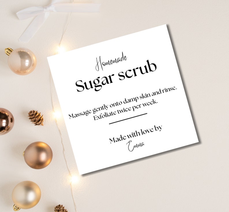 Homemade Christmas Gift Label Bundle, Christmas Label Template ...