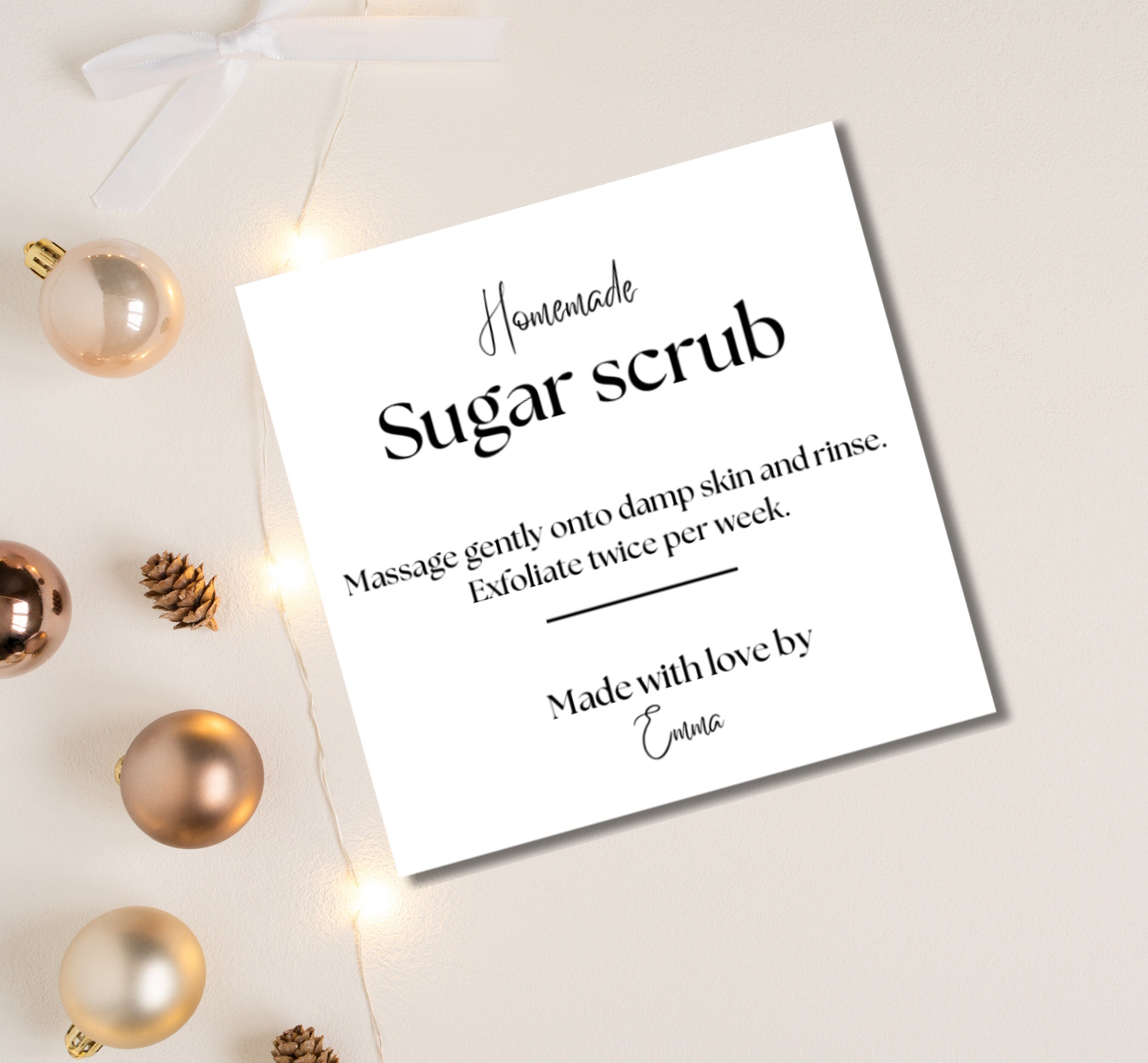 Homemade Christmas Gift Label Bundle, Christmas Label Template ...