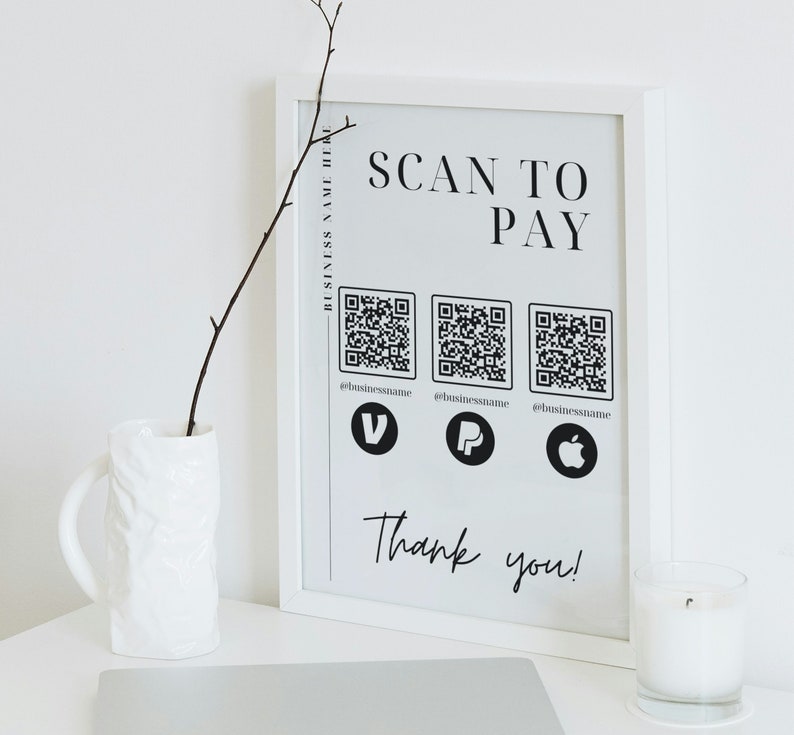 Scan to Pay | Customer QR Codes | Scan-to-pay | Small Business Bundle ...