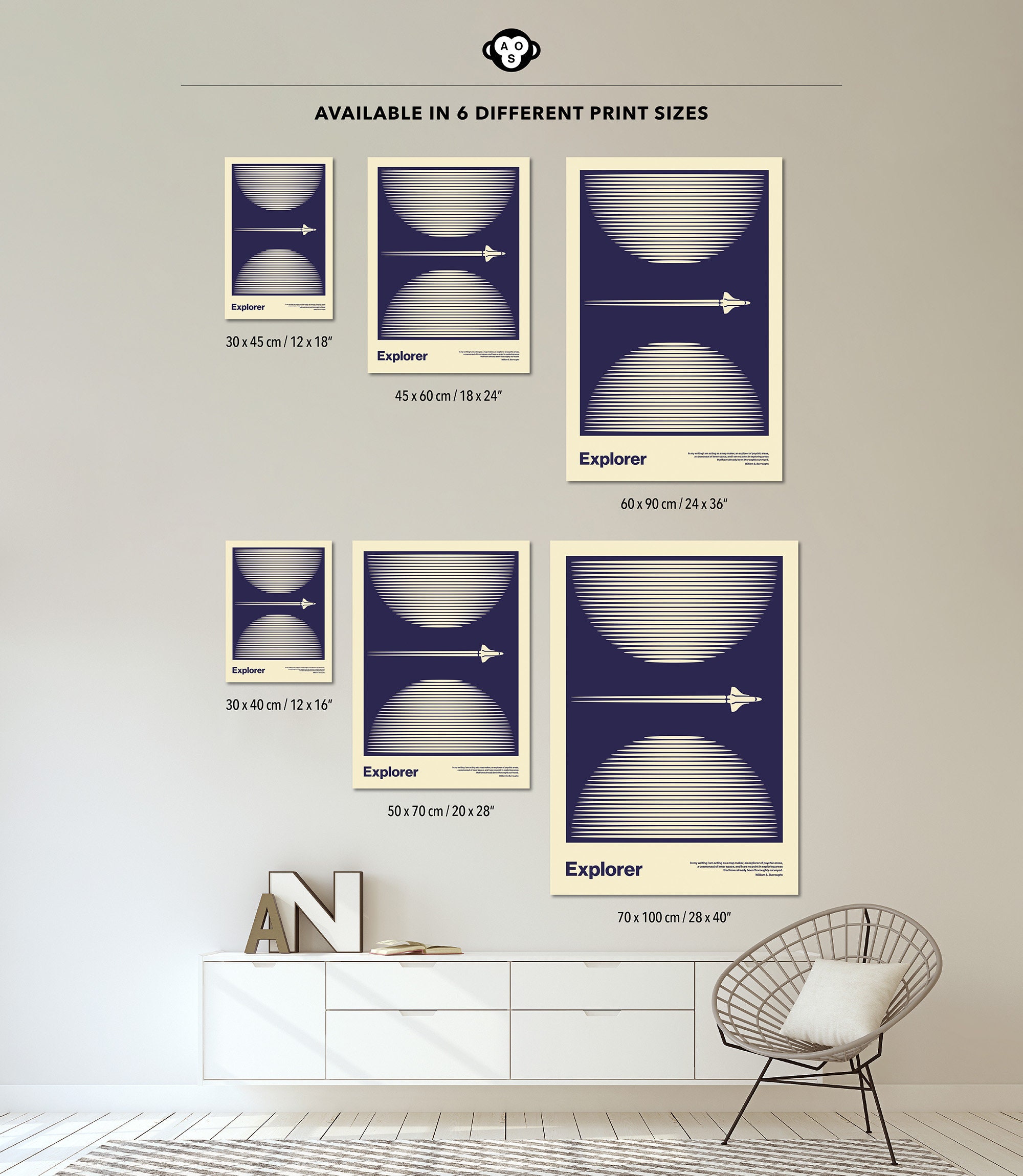 Explorer Poster, A Inspirational Print Showcasing the Space Shuttle, A ...