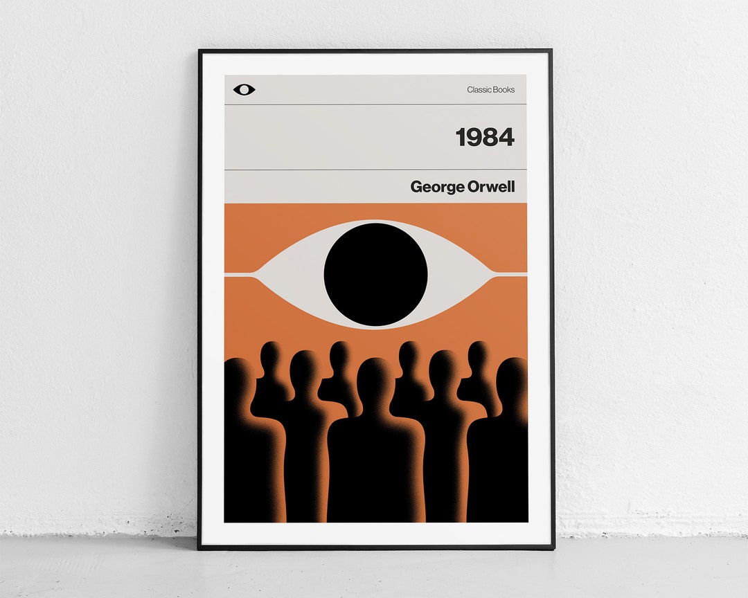 1984 Cover Book Poster, A Minimalist Poster Inspired by 1984 From ...