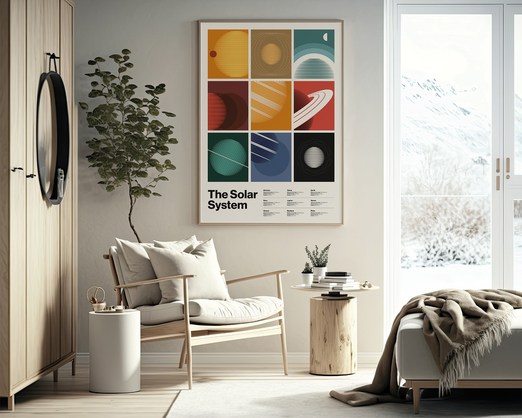 Solar System Planet Poster Planet Art Print Educational - Etsy