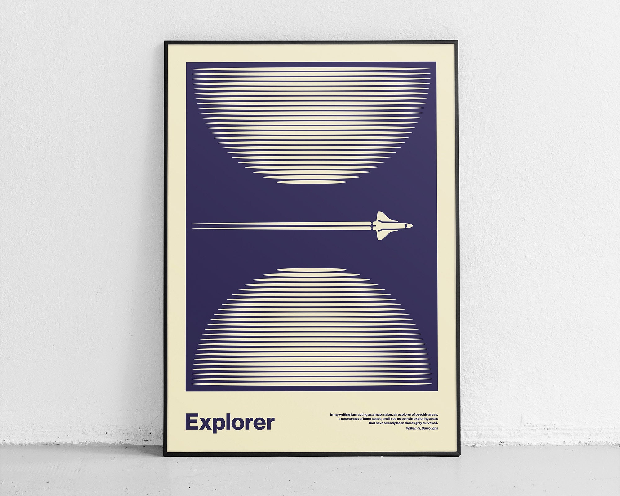 Explorer Poster, A Inspirational Print Showcasing the Space Shuttle, A ...