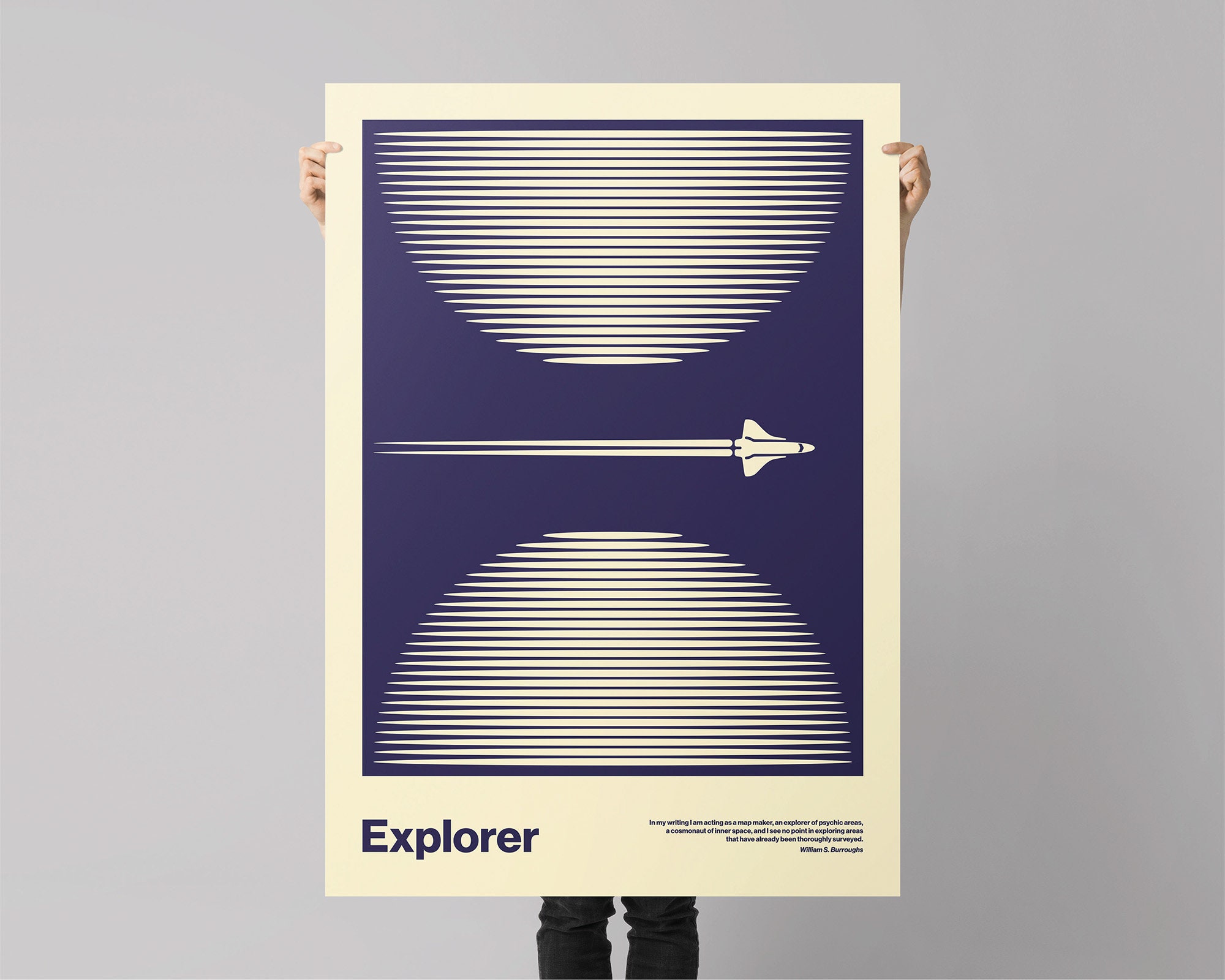 Explorer Poster, A Inspirational Print Showcasing the Space Shuttle, A ...