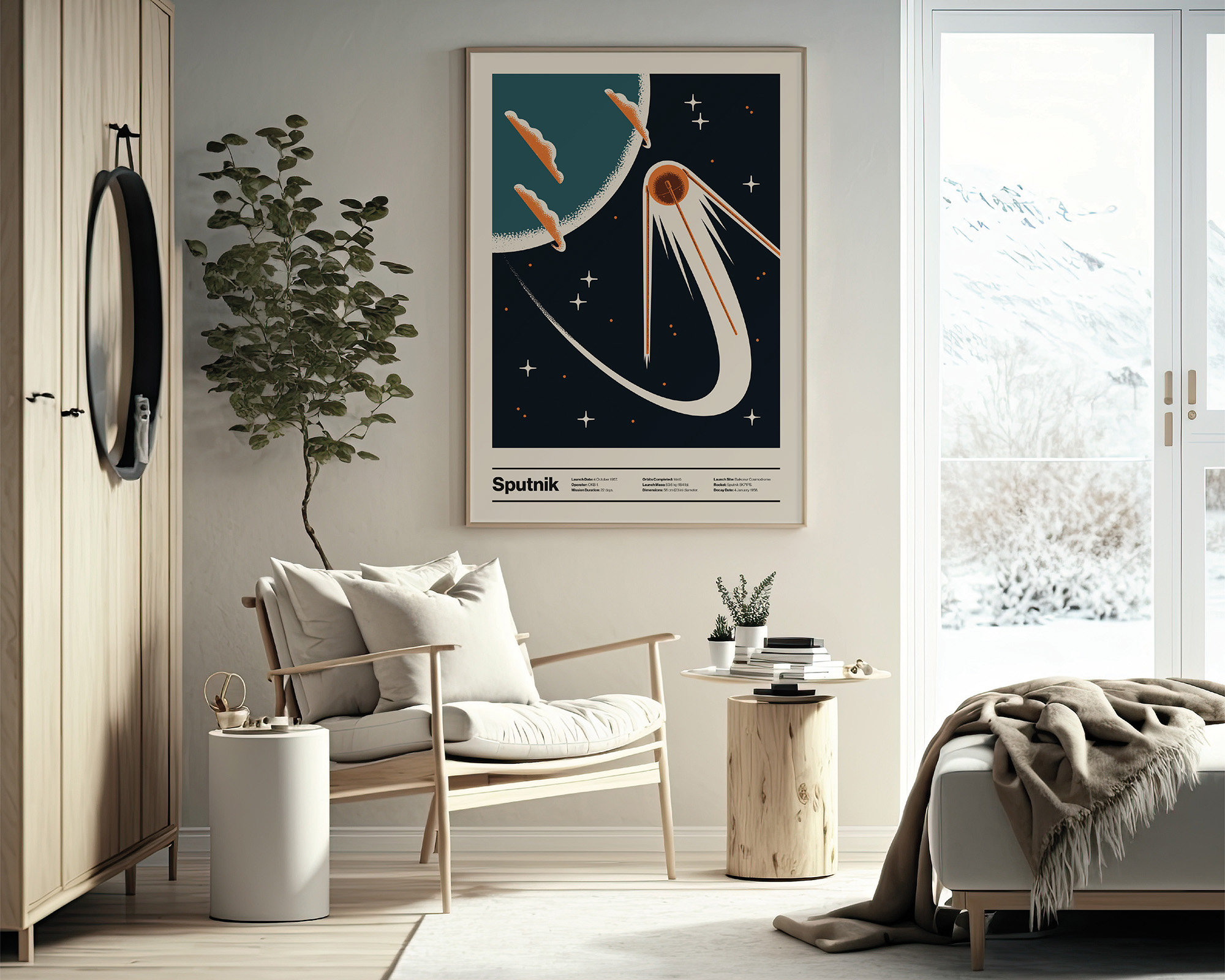 Sputnik-inspired Poster, a Contemporary Print That Inspires Curiosity ...