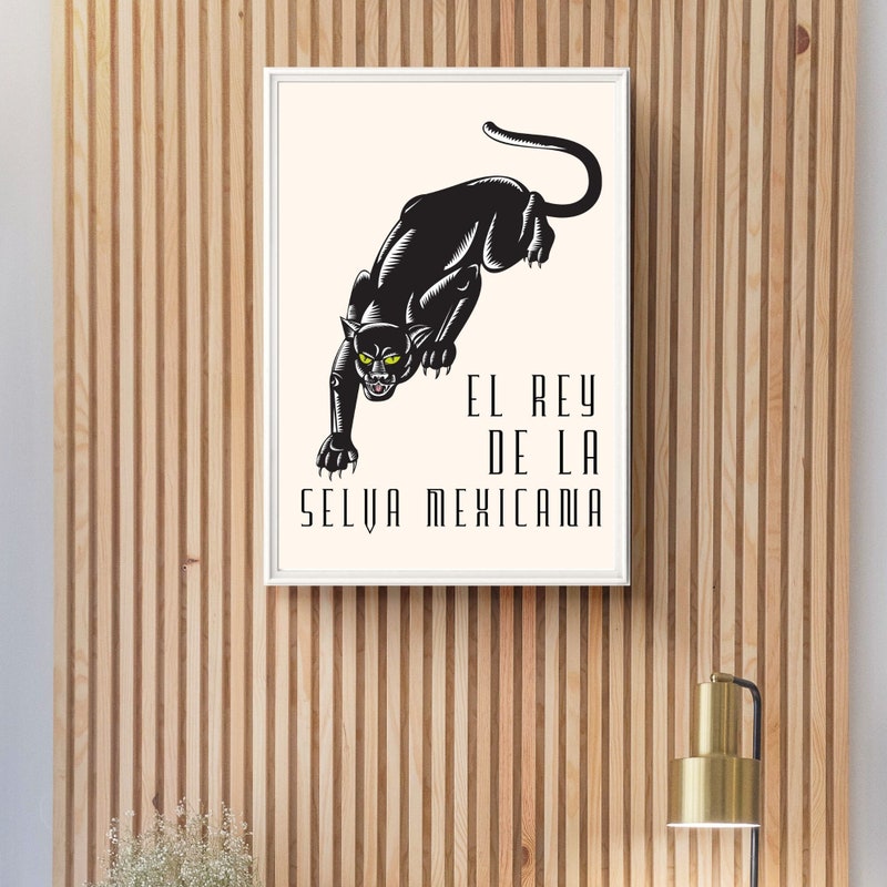 Mexican Jaguar Wall Art - Etsy