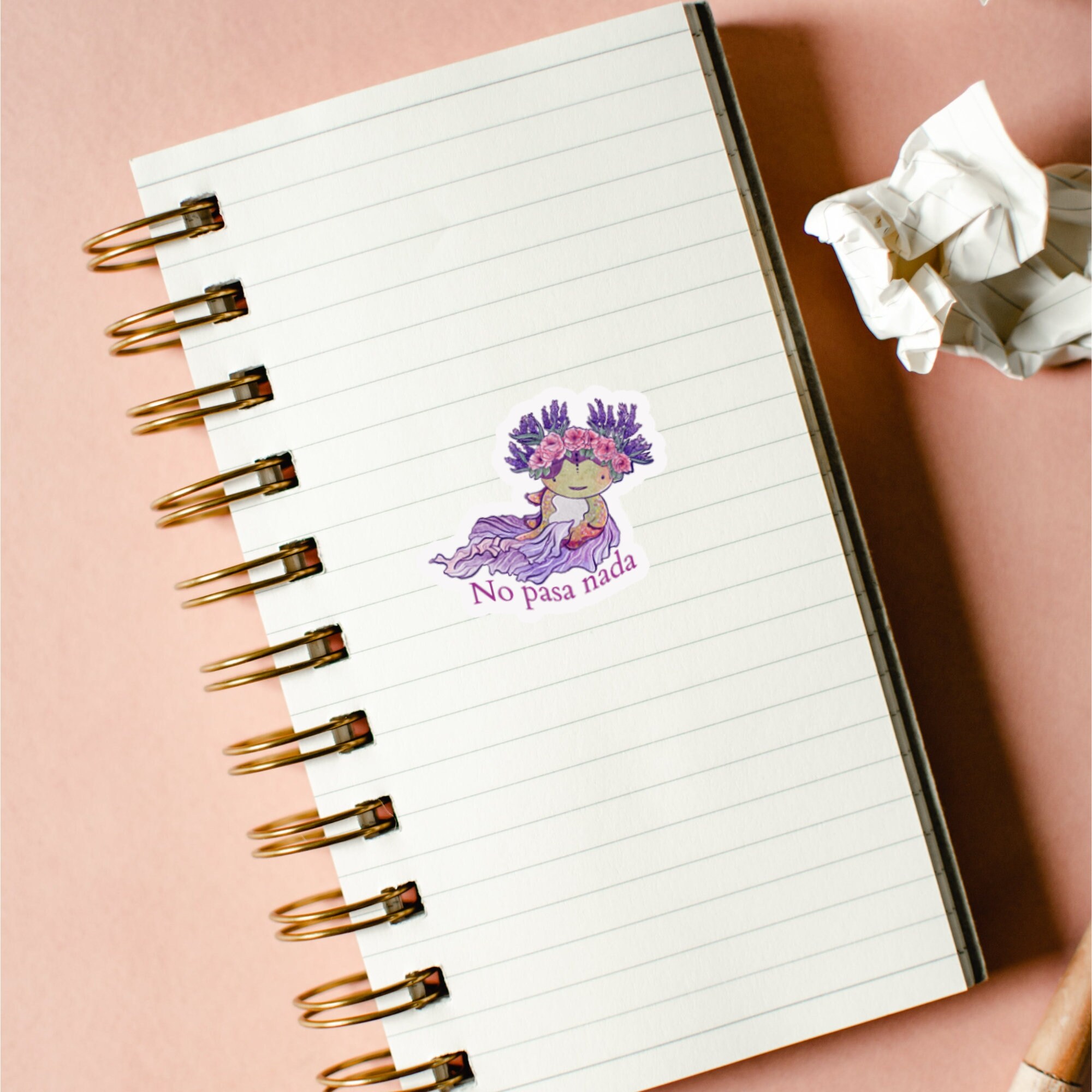 Axolotl Sticker Salamander Sticker Cute Axolotl No Pasa Nada Axolotl ...