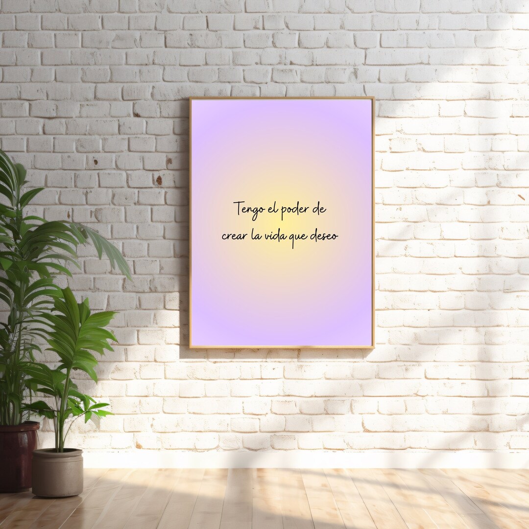 Affirmation Poster Aura Poster Spanish Affirmation Positive Affirmation ...