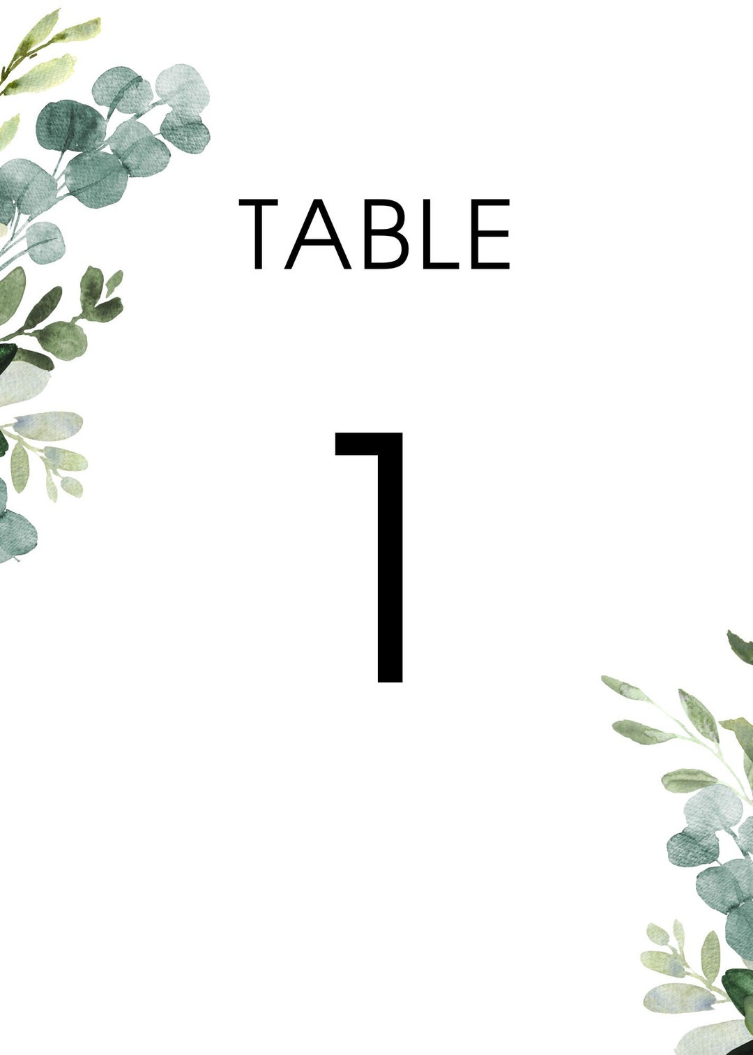 Boho Table Numbers 5x7- Digital Download - Etsy