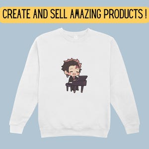 Adorable Chibi Anime Clipart Bundle | Cute Musical Anime Png Pack - Etsy