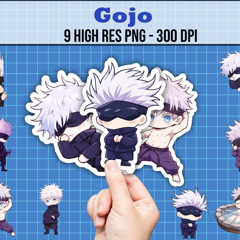 Gojo Chibi Png - Etsy