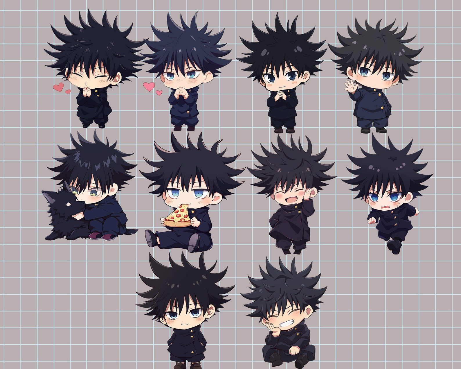 Chibi M.egumi Clipart Bundle, Cute Anime Png Pack - Etsy