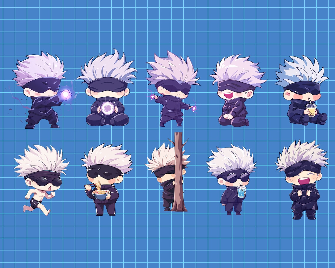 Chibi G.ojo Clipart Bundle #2, Cute Anime Png Pack - Etsy