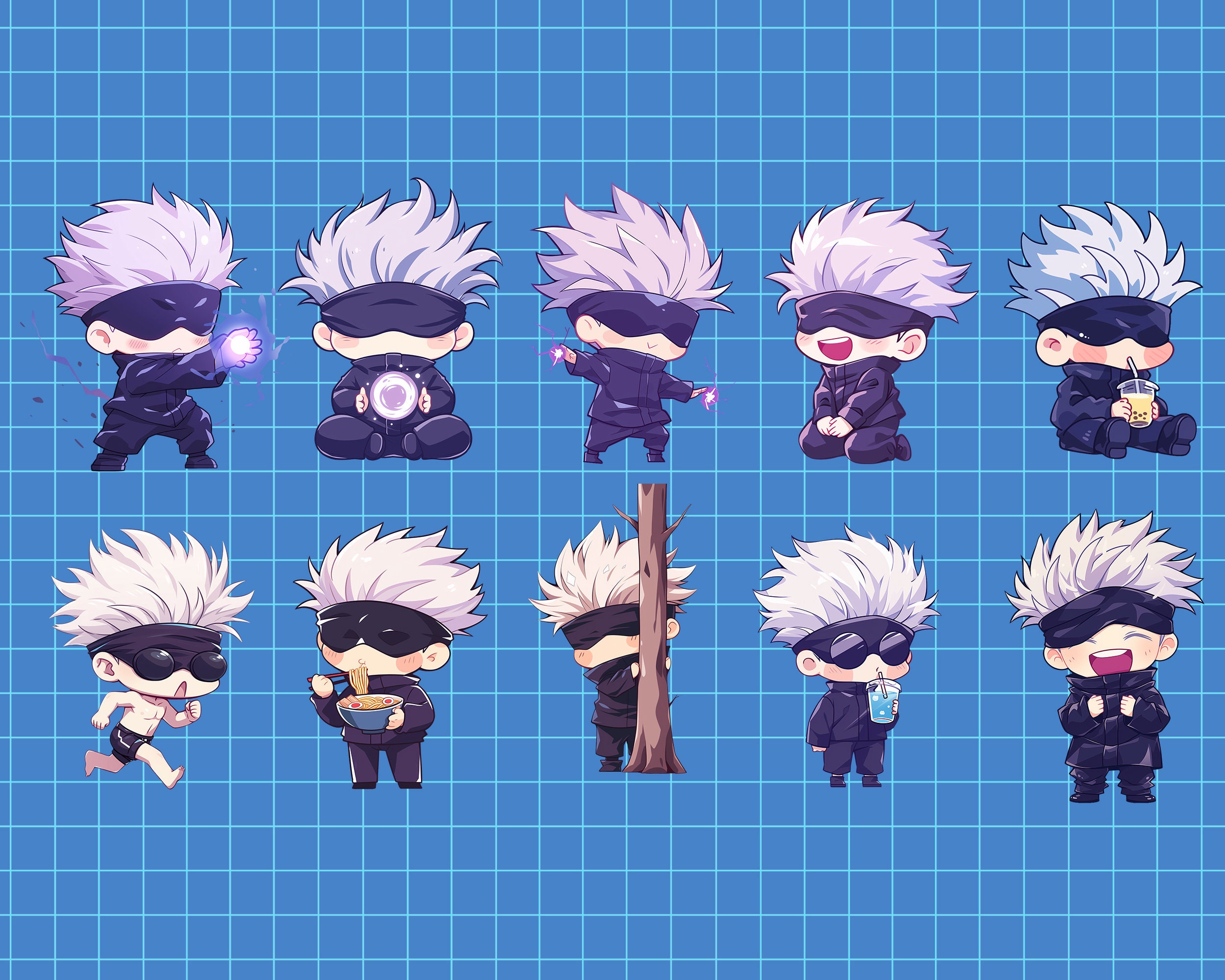 Chibi G.ojo Clipart Bundle #2, Cute Anime Png Pack - Etsy