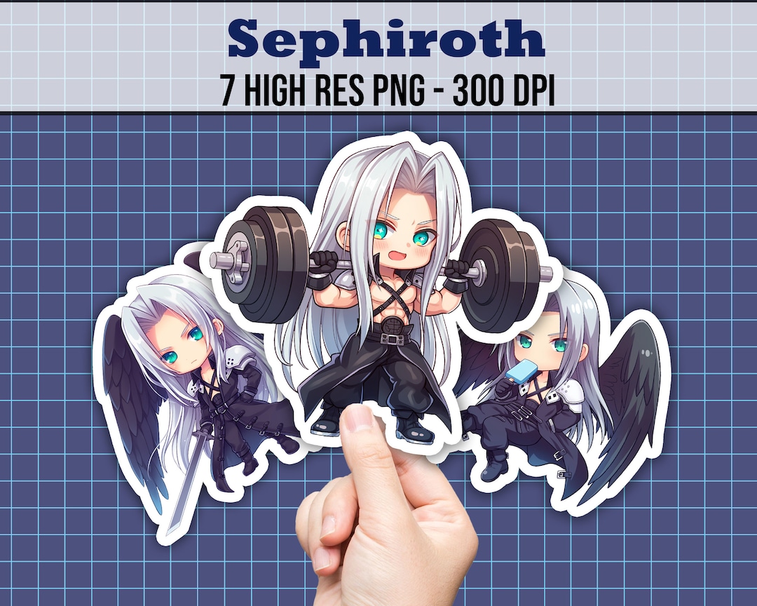 Paquete de imágenes prediseñadas de Chibi Sephiroth, paquete FFVII ...
