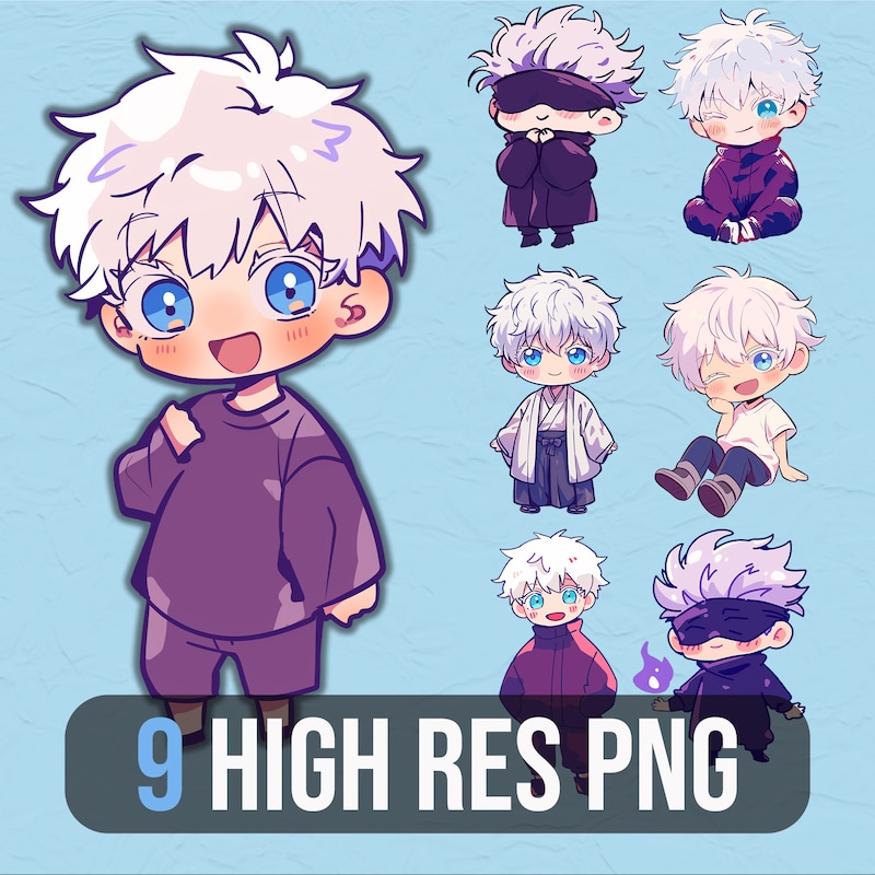 Gojo Satoru Chibi - Etsy