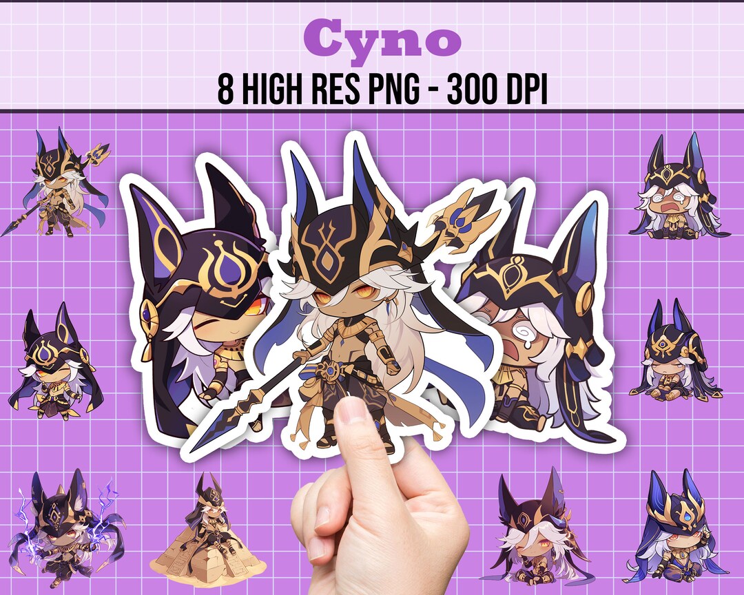 Genshin Impact Cyno Png Pack for Stickers, Chibi Cyno Clipart - Etsy
