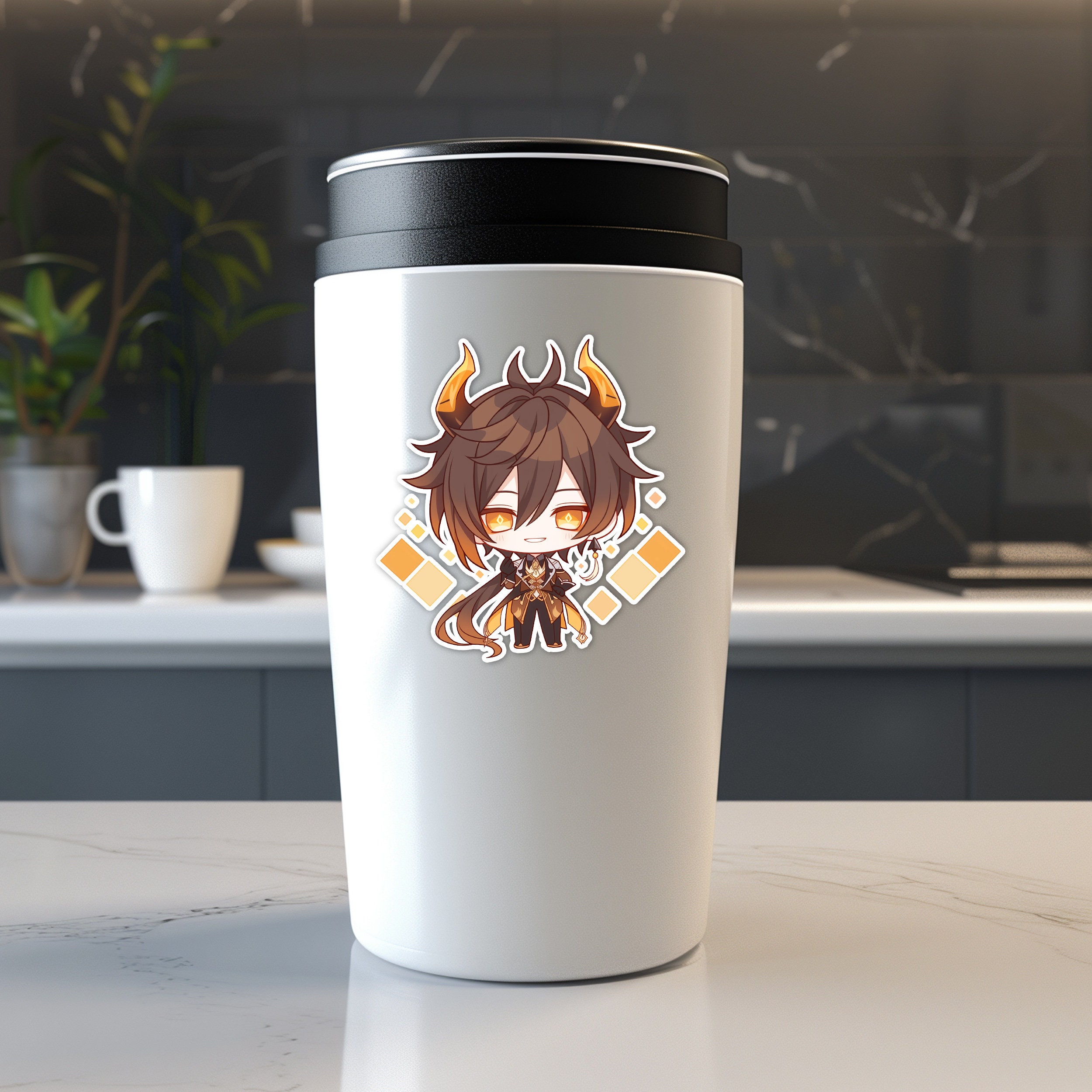 Genshin Impact Zhongli Png Sticker Pack, Chibi Geo Archon Clipart - Etsy