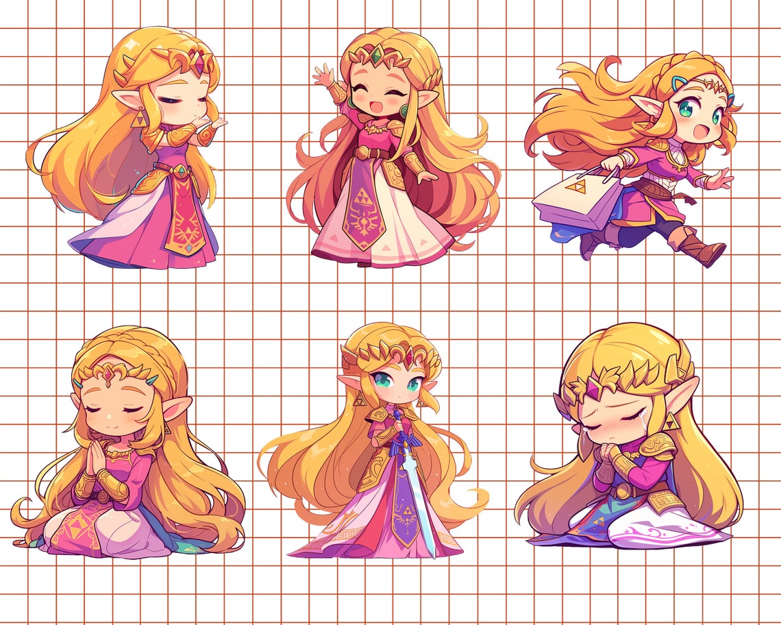 Cute Zelda & Link Clipart Bundle - Etsy