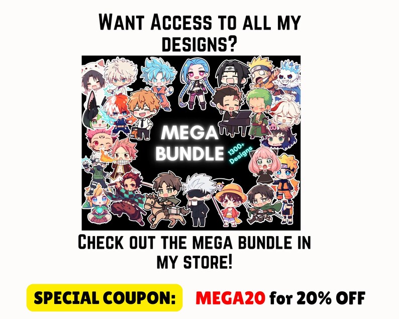 Chibi S.ukuna Clipart Bundle, Cute Anime Png Pack - Etsy