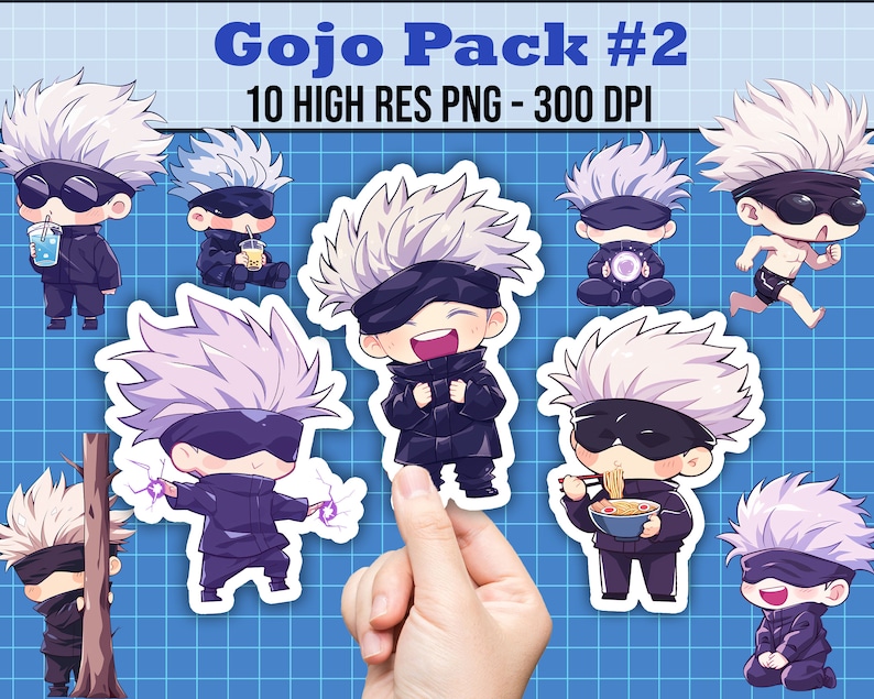 Chibi G.ojo Clipart Bundle #2, Cute Anime Png Pack - Etsy