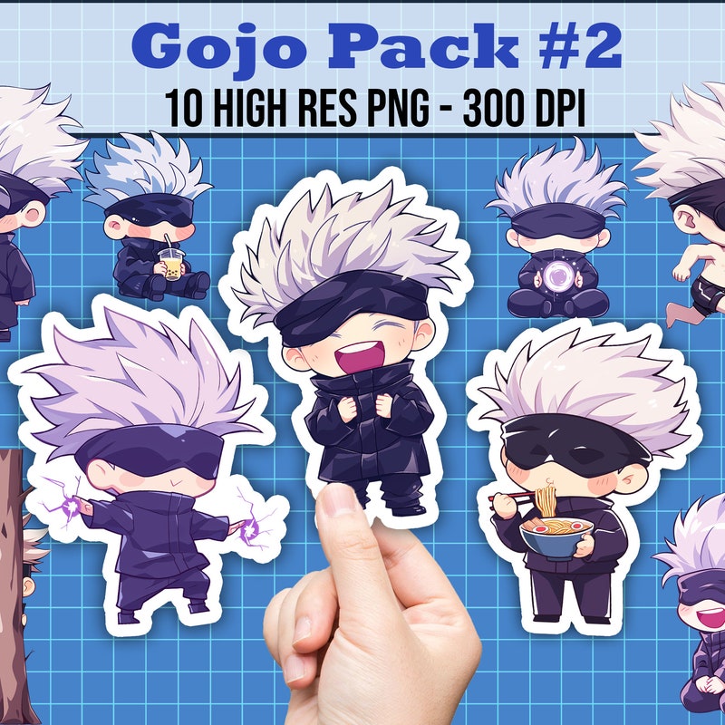 Gojo Chibi Png - Etsy