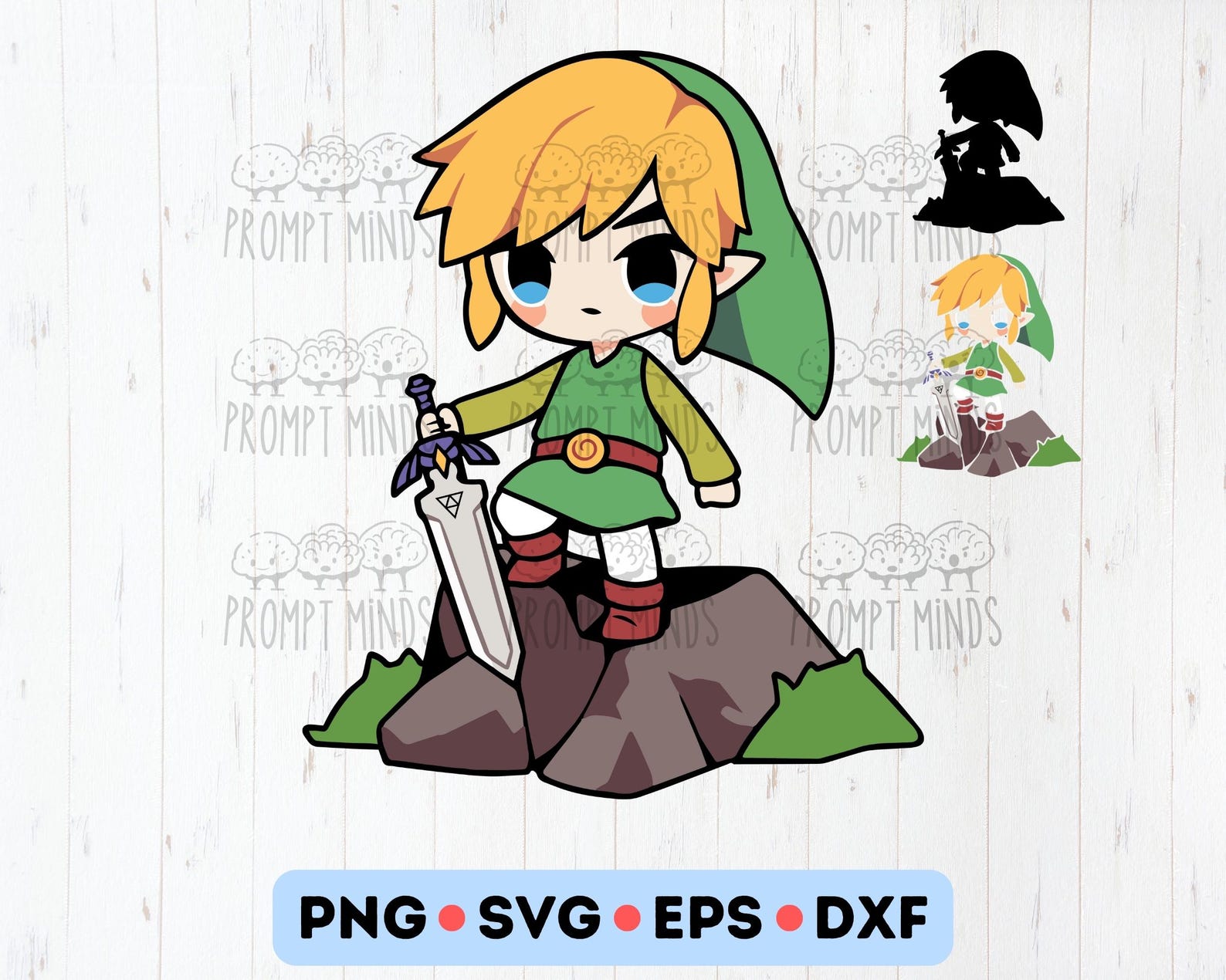 Legend of Zelda Link SVG | Cute Link Layered SVG for Cricut - Etsy