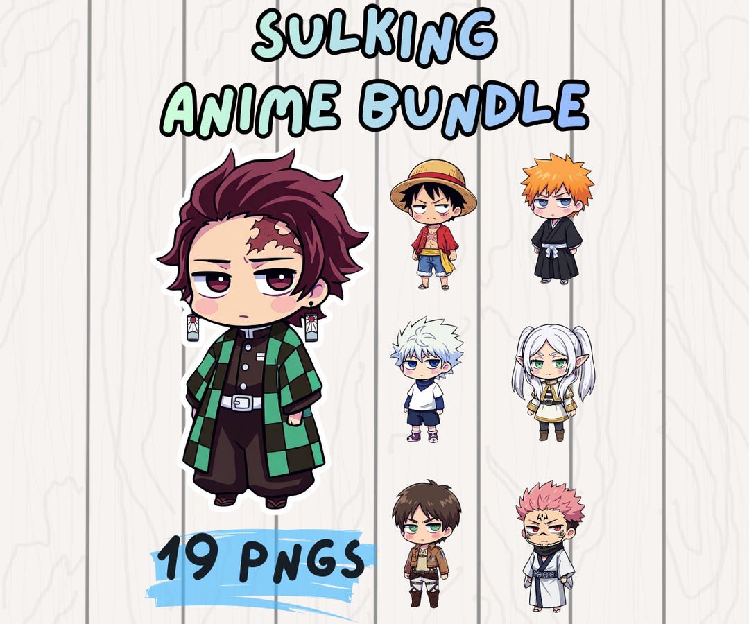 Mixed Anime Clipart Bundle | Chibi Anime Characters - Etsy