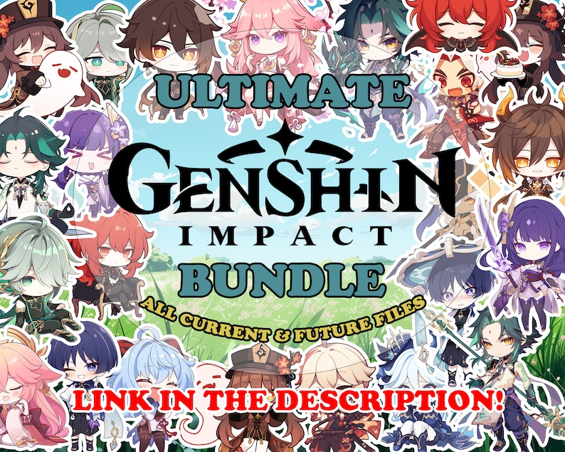 Genshin Impact Furina Png Pack, Chibi Furina Clipart Bundle for ...