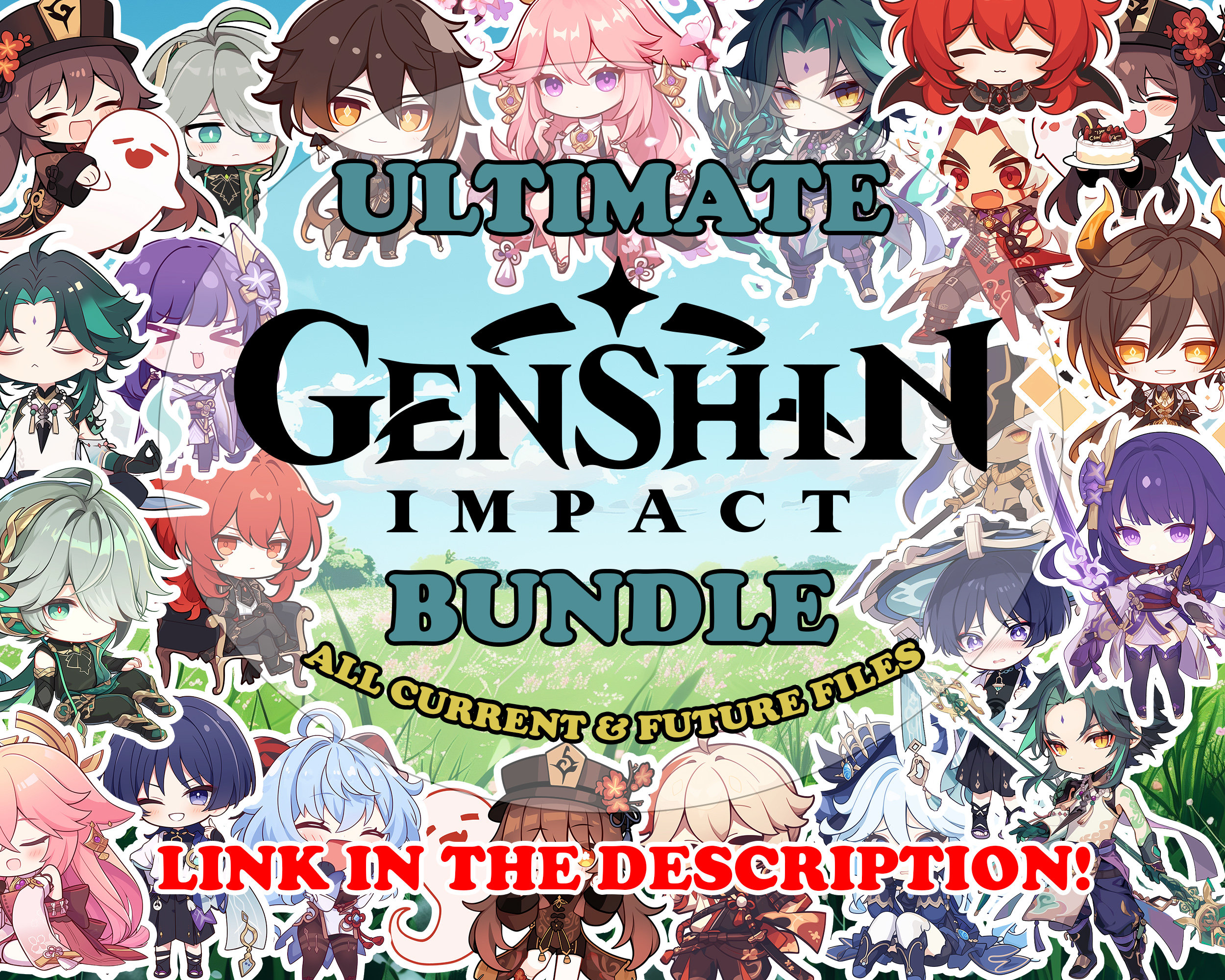 Genshin Impact Furina Png Pack, Chibi Furina Clipart Bundle for ...