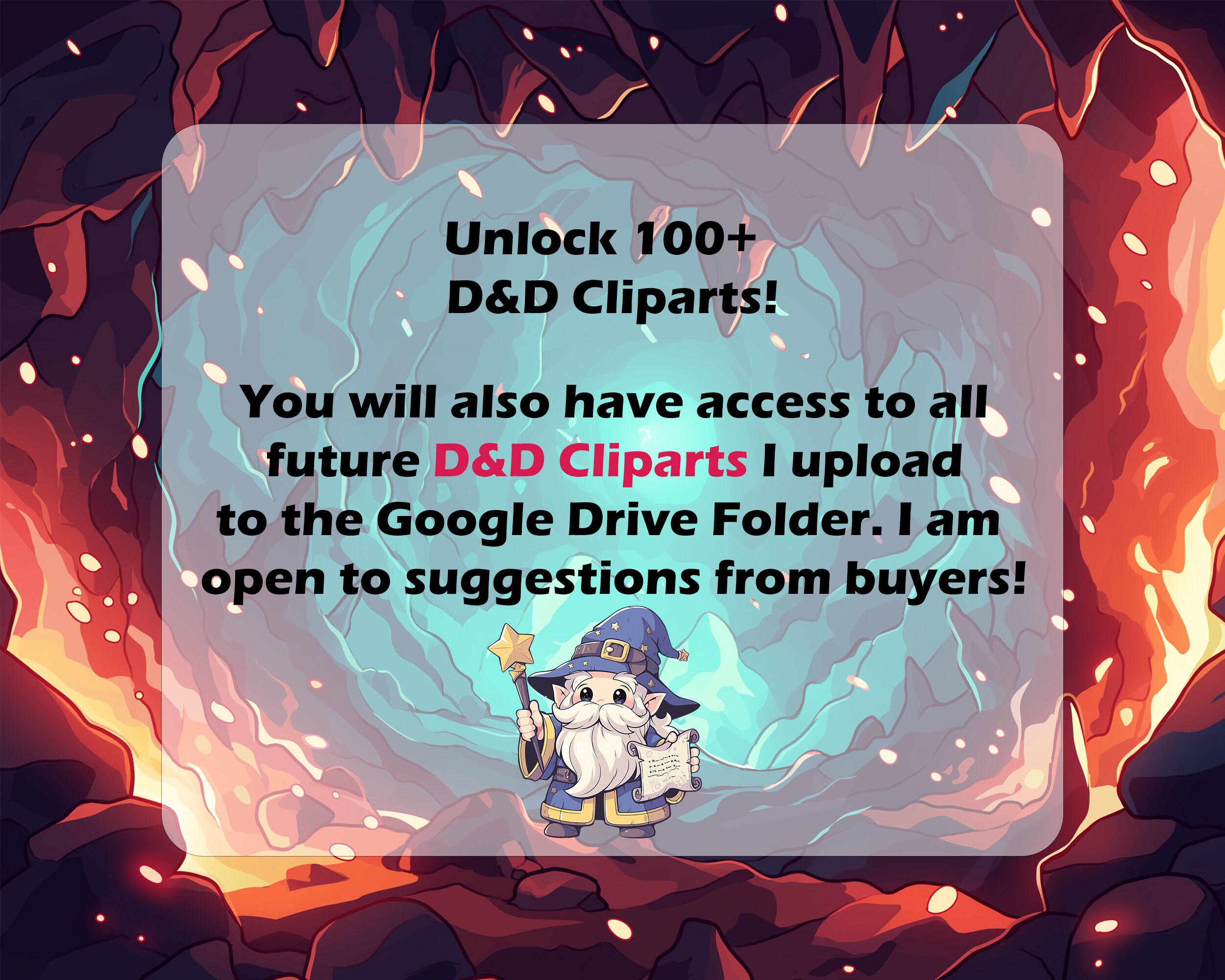 Dnd Mega Clipart Bundle, D&d Png Pack, Dungeons and Dragons Chibi ...