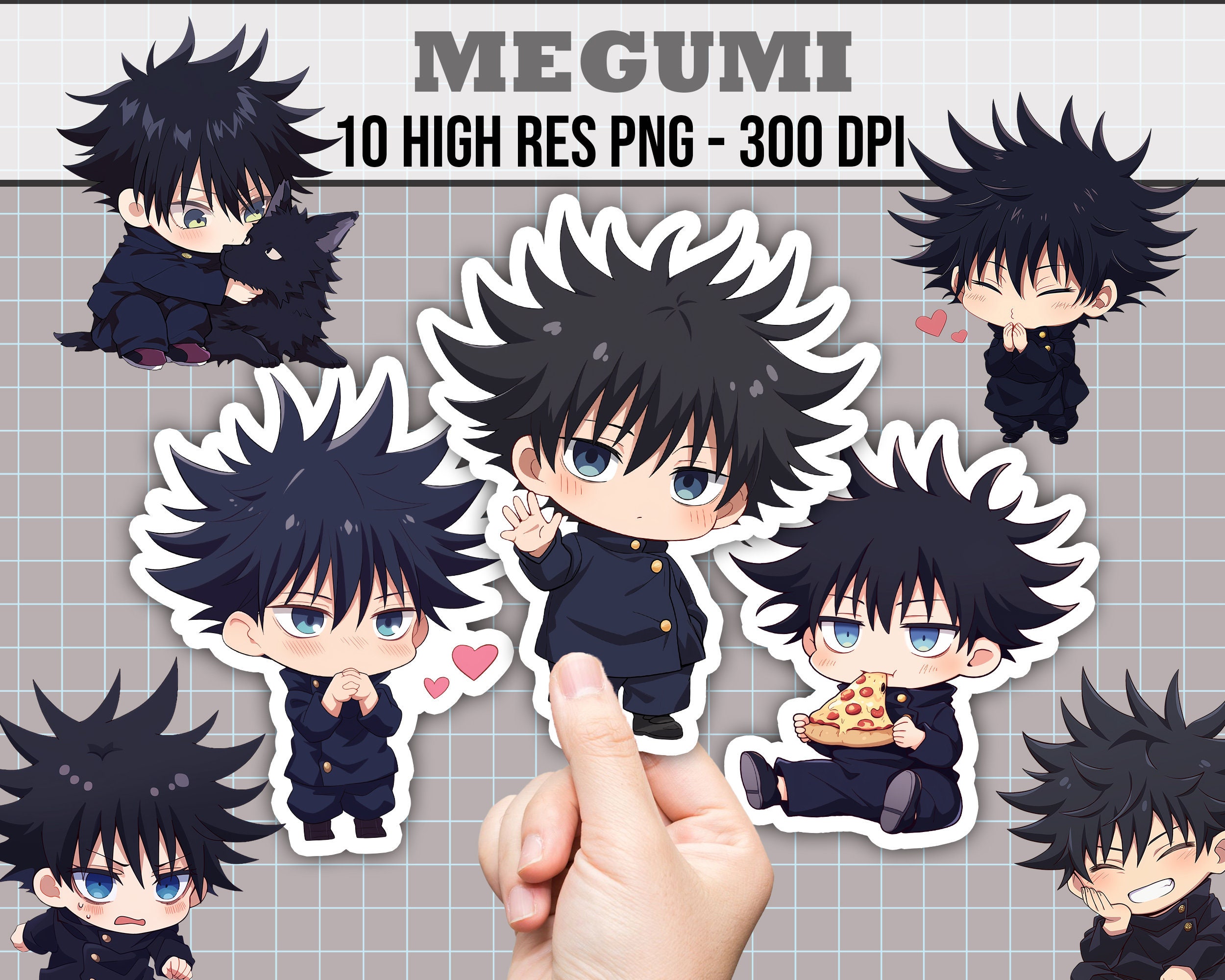Chibi M.egumi Clipart Bundle, Cute Anime Png Pack - Etsy