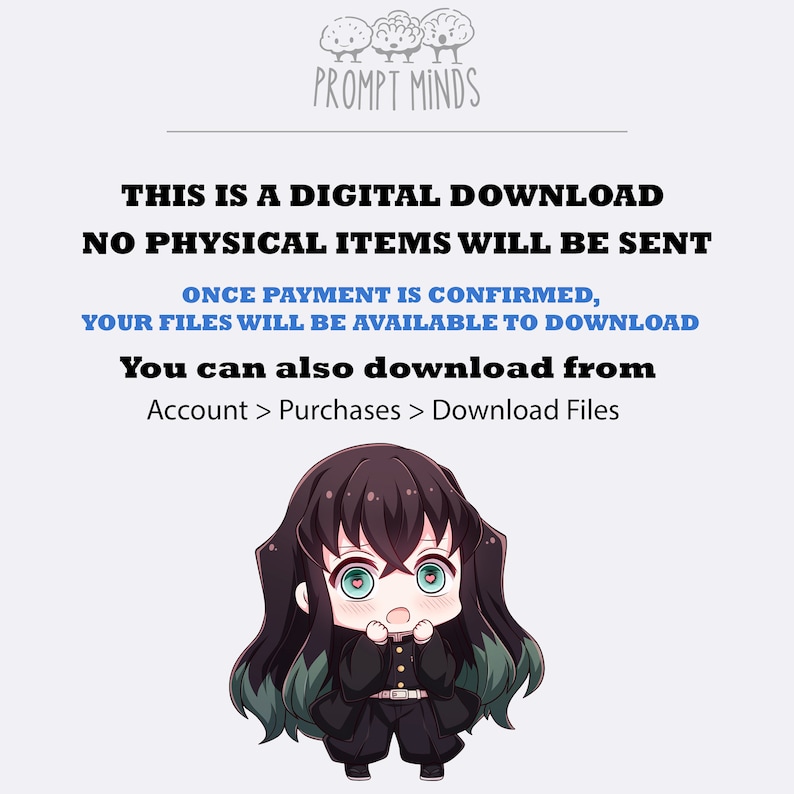 Chibi Muichiro Anime Png Bundle - Etsy Australia