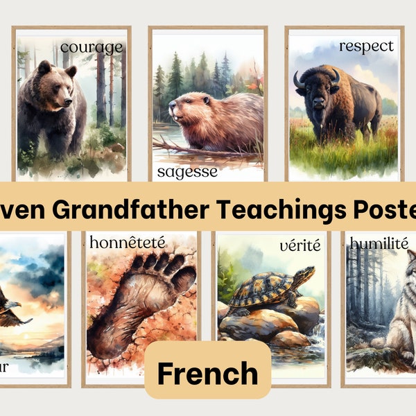 Seven Sacred Grandfather Teachings for Classroom 8 Posters Indigenous ... Seven Sacred Grandfather Teachings for Classroom 8 Posters Indigenous ...