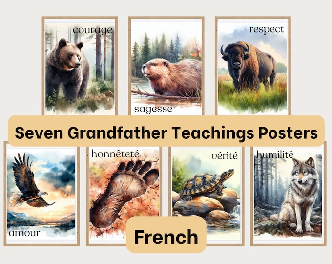 7 Sacred Teachings Digital Artwork | Seven Grandfather Teachings ...