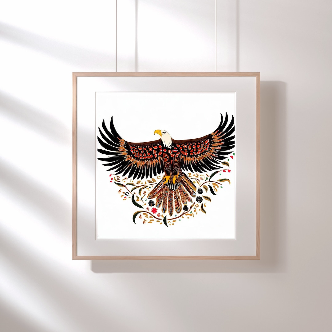 Indigenous Eagle Art - Etsy