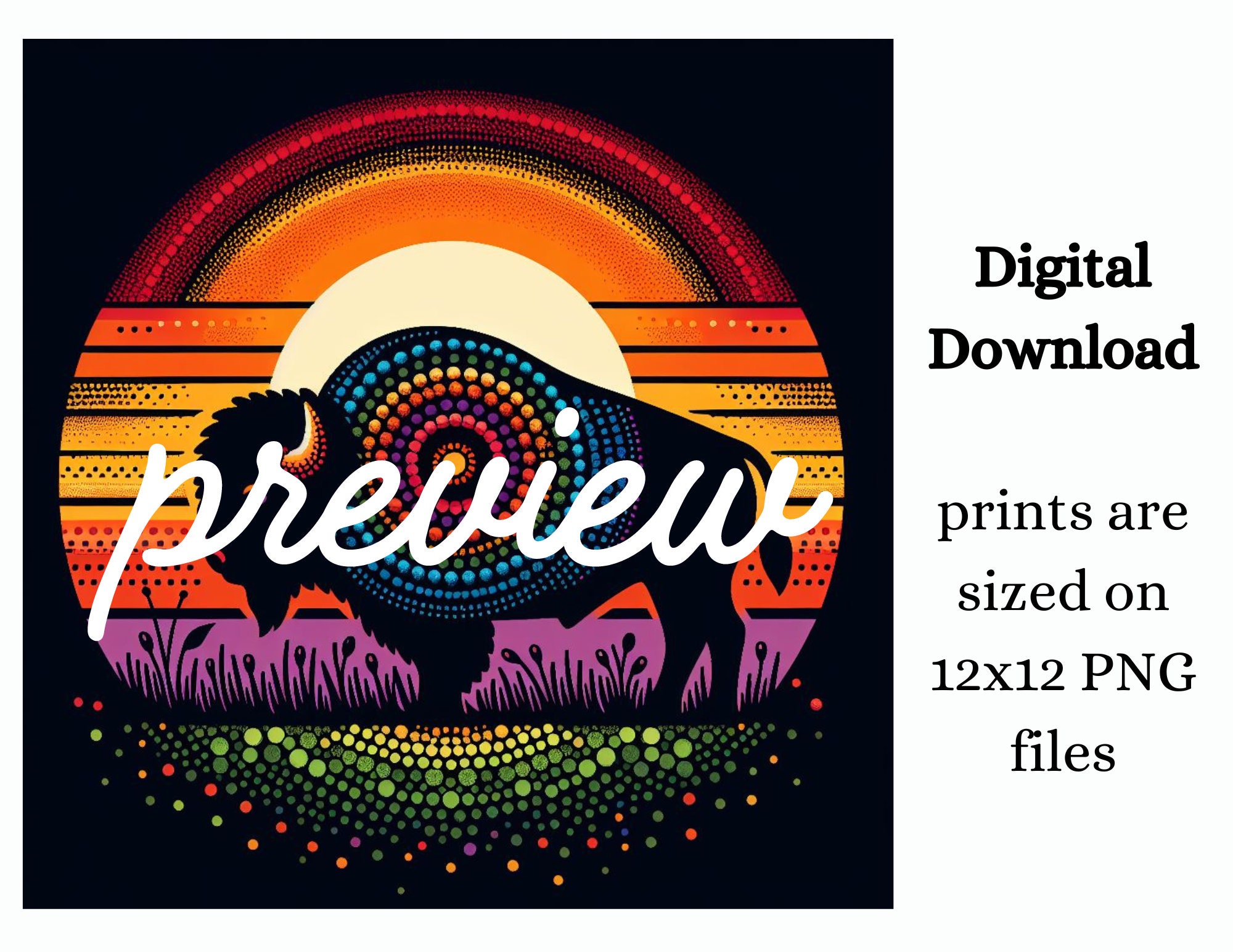 Seven Grandfather Teachings, Indigenous Dot Art Prints - Etsy Canada