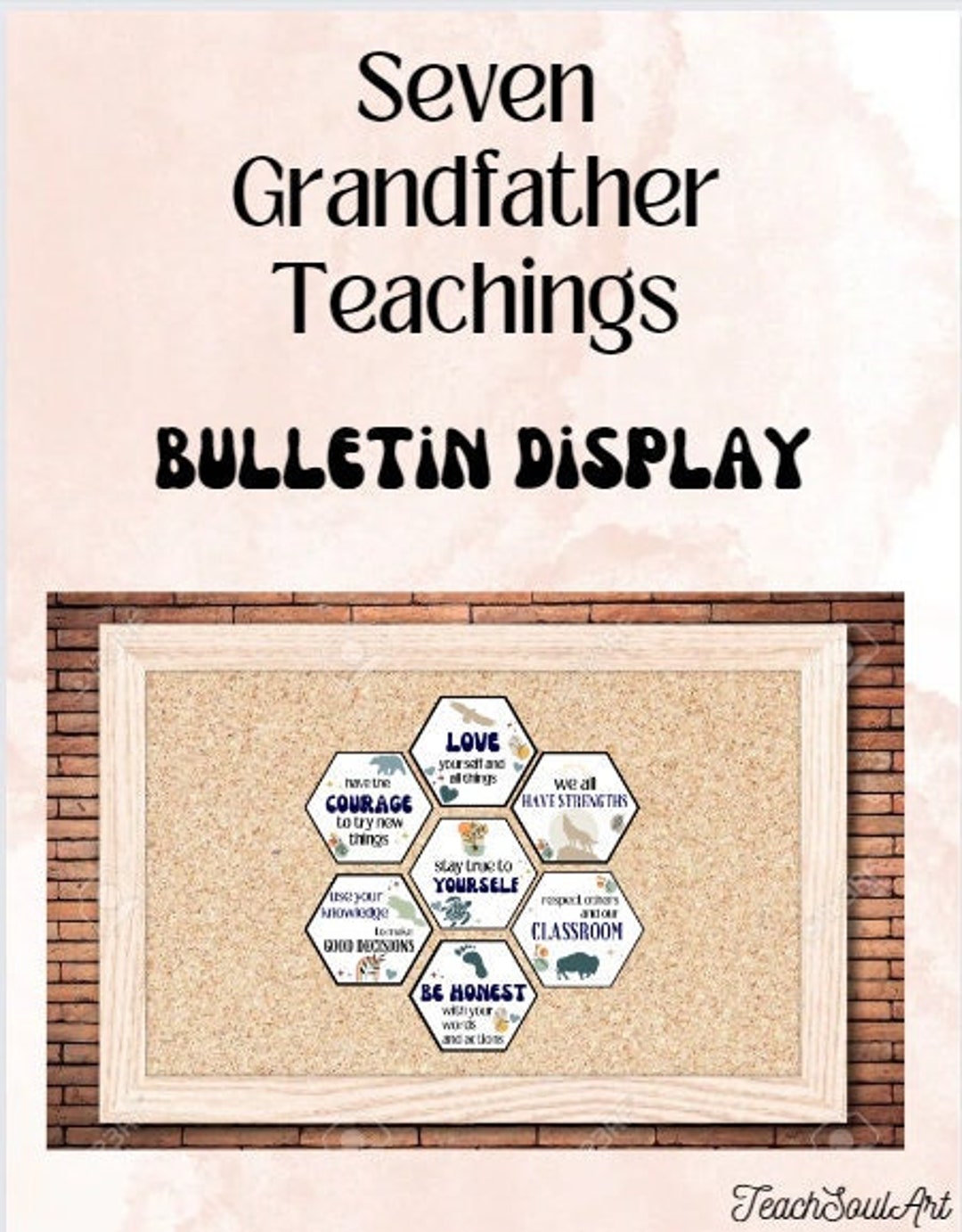 Seven Sacredgrandfather Teachings Posters Indigenous - Etsy Canada