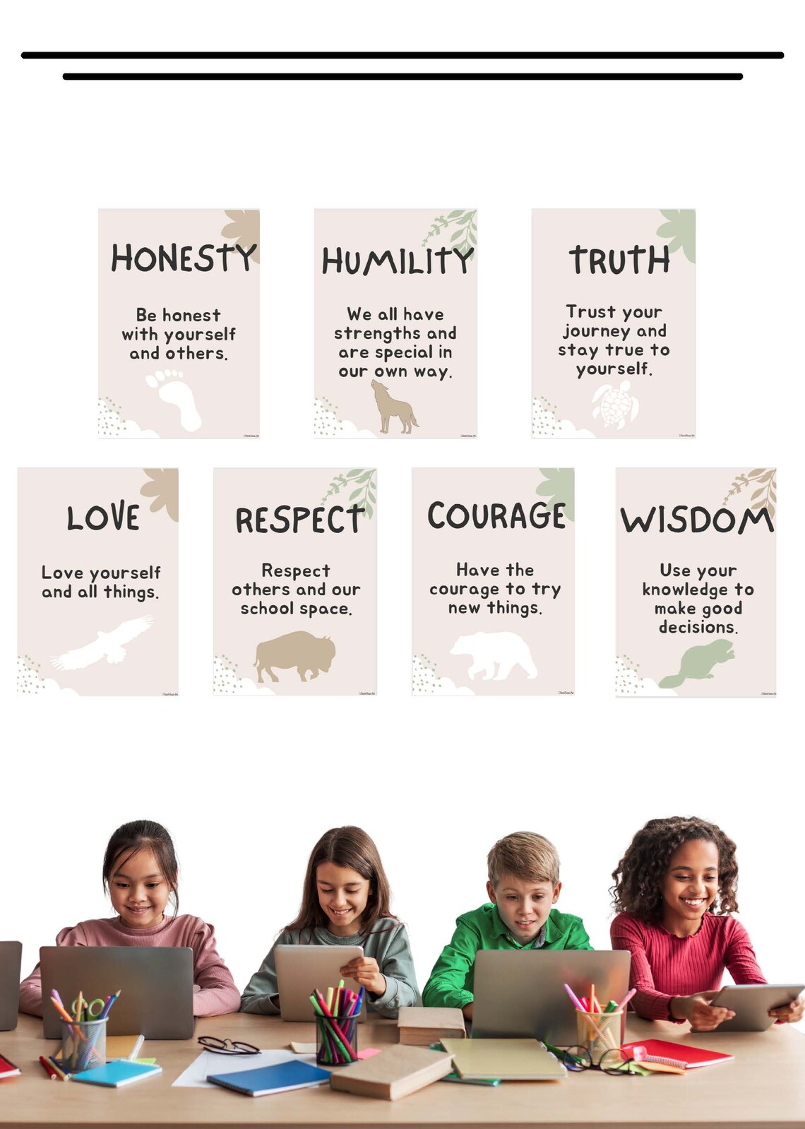 Seven Sacred Grandfather Teachings for Classroom - 8 Posters ...