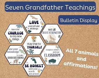 Seven Sacred Grandfather Teachings for Classroom - 8 Posters ...