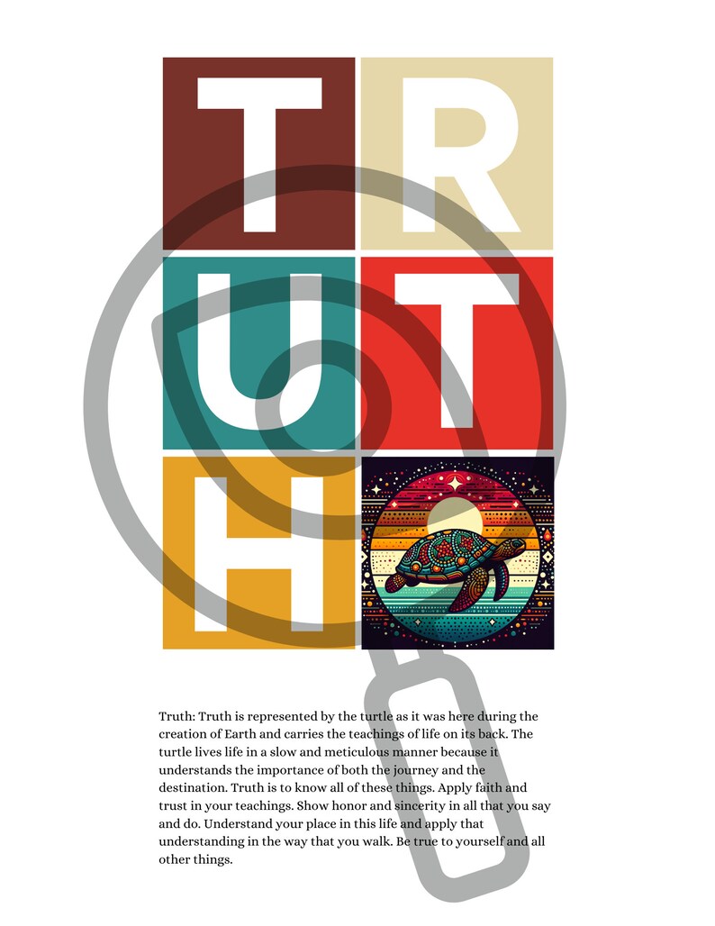 Seven Grandfather Teachings Posters | Bold & Bright Sacred Teachings ...