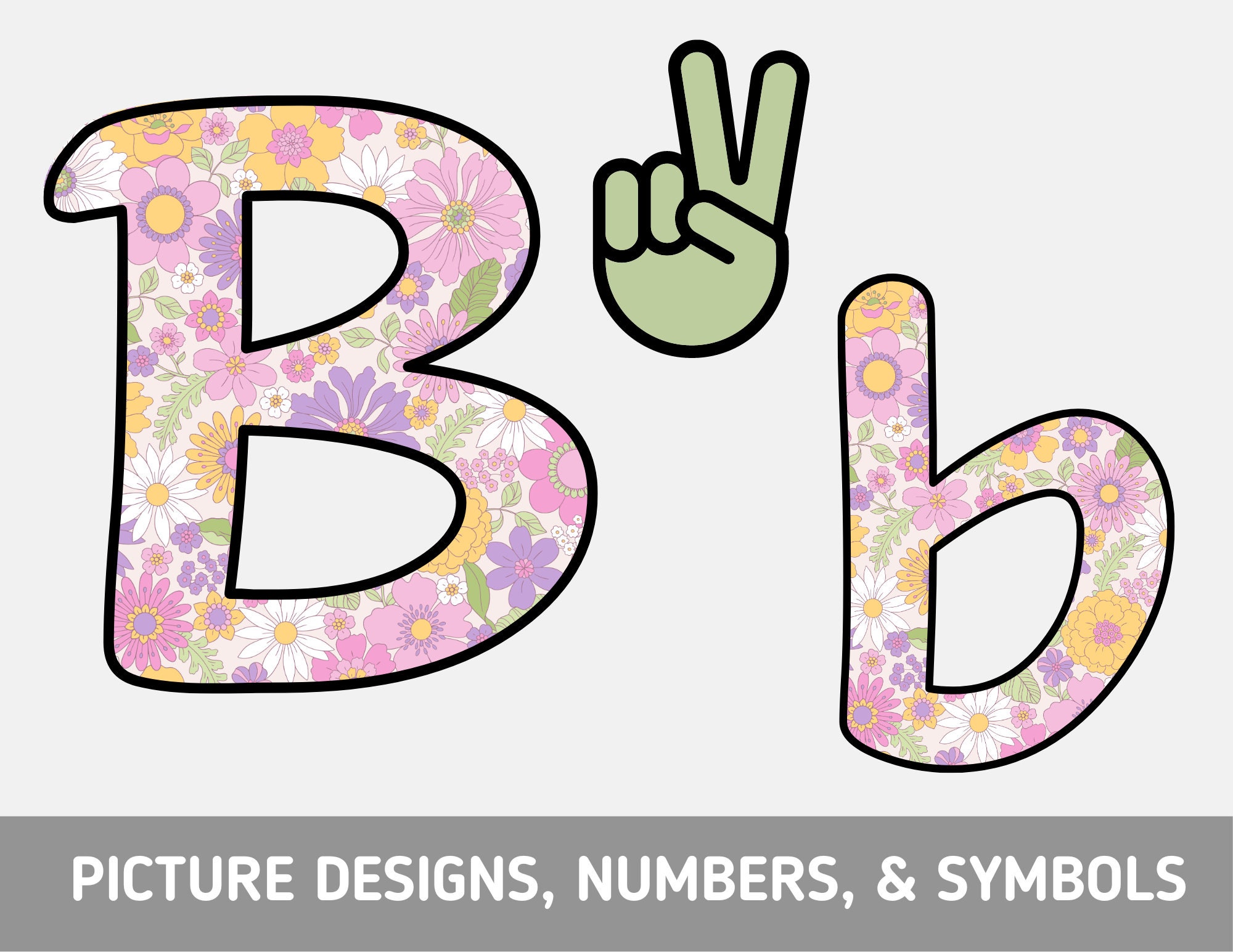 Retro Bulletin Board Letters, Cute Classroom Decor, Bulletin Board ...