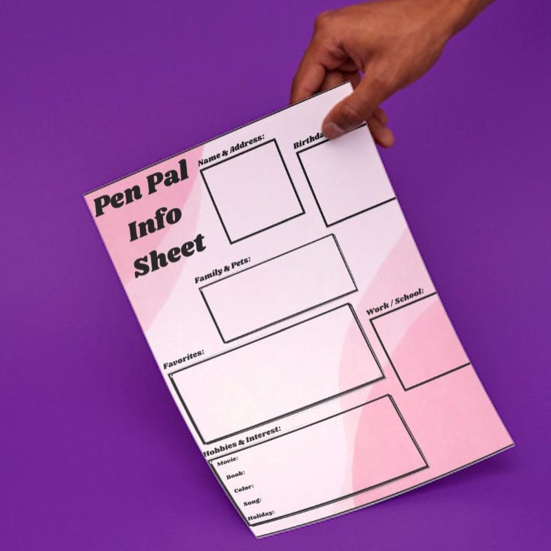 Pen Pal Kit - Etsy