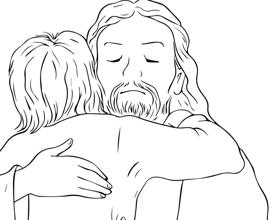 Printable Coloring Craft Page - Inspirational Jesus Loves Me and You ...
