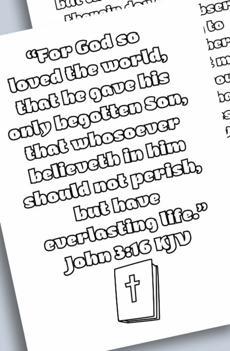 Custom Bible Verse Coloring Page | Personalized Christian Gift ...