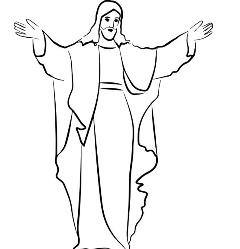 Jesus is My Superhero Coloring Page: Christian Church Activity (digital ...